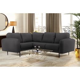 Ecksofa Home Affaire, B:228cm H:81cm T:166cm, grau, Korpus/Basismaterial: 100% Polyester. Sitzfläche: 100% Polyester, Wohnzimmer, Sofas, "Skidi