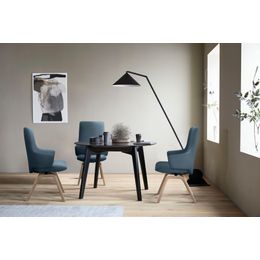 Polsterstuhl stressless, B:58cm H:105cm T:60cm, blau, Microfaser DINAMICA (88% Polyester, 12% Polyurethan), Esszimmer, St&uuml;hle, "Laurel", High Back