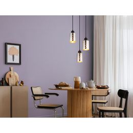 Globo LIGHTING H&auml;ngeleuchte "ALONSO", &Oslash; 29cm H: 120cm, 1 Stk., schwarz, Wohnzimmer, Leuchten, H&auml;ngelampe Esszimmer-Leuchte Esstischleuchte Wohnzimmer