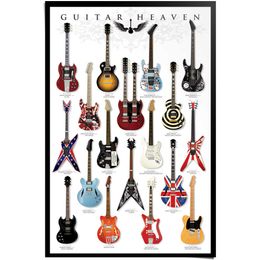 Poster Reinders, B:61cm H:91,5cm, bunt, Papier, Bilder, "Gitarren Sammlung"