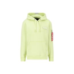 Herren Hoodie "Red Stripe Hoodie", gr&uuml;n, Gr. M, Alpha Industries, Obermaterial: 80% Baumwolle, 20% Polyester, Sweatshirts