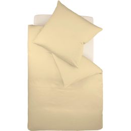 Bettwäsche Fleuresse, beige, Mako-Satin, Obermaterial: 100% Baumwolle, Bettwäsche, "Colours in 135x200, 155x220 oder 200x200 cm", Bettwäsche aus 100%