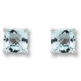 ONE ELEMENT Damen Paar Ohrh&auml;nger "Blau Topas Ohrringe Ohrstecker aus 333 Wei&szlig;gold", Damen, Gold Wei&szlig;gold 333, silber, Gold, Wei&szlig;gold 333, Ohrringe,