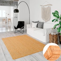 Teppich OTTO HOME, B:100cm H:10mm L:100cm, beige, Jute, Wohnzimmer, Teppiche, "Bjarka", meliert, 100% Jute, handgewebt, auch als L&auml;ufer & in rund