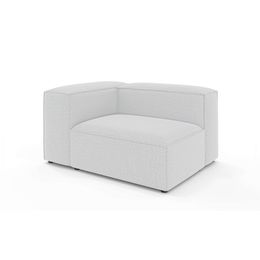 Sofa-Eckelement OTTO HOME, B:130cm H:72cm T:100cm, grau, 100% Polyester, Polsterelemente, "HAILY Sessel mit Armlehne links/rechts, Maße B/T/H:
