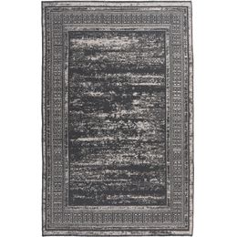 Teppich Kayoom, B:80cm H:8mm L:150cm, grau, Polyester, Wohnzimmer, Teppiche, "Kalevi 300", Flachgewebe