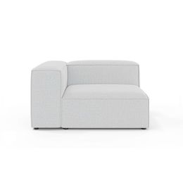 Sofa-Eckelement OTTO HOME, B:130cm H:72cm T:100cm, grau, 100% Polyester, Polsterelemente, "HAILY Sessel mit Armlehne links/rechts, Ma&szlig;e B/T/H: