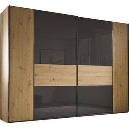Schwebet&uuml;renschrank STAUD, B:298cm H:222cm T:68cmeiche, anthr, Holzwerkstoff, Schr&auml;nke, "Sonett 321G, Made in Germany", mit vier verschiedenen