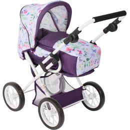 Bayer Chic 2000 CHIC2000 Jungen Kombi-Puppenwagen "Leni", lila, Kunststoff, Metall, Stoff, B:37cm H:68cm T:64cm, Puppenwagen, mit herausnehmbarer Tragetasche