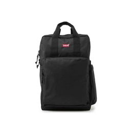 Levi's LEVI'S Damen Schultertasche "Rucksack LEVI'S L-PACK LARGE RECYCLED", schwarz, Obermaterial: 100% Polyester PES., Taschen