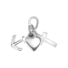 Firetti Mädchen Kettenanhänger "Schmuck Geschenk Silber 925 Halsschmuck Anhänger LIEBE", Silber 925 (Sterlingsilber), 0,9 g, silber, Silber 925