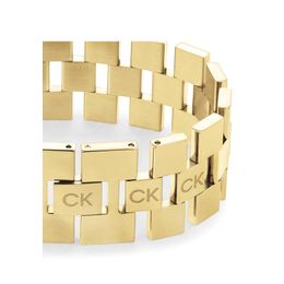 Calvin Klein Damen Armband "Schmuck Edelstahl Armschmuck Gliederkette", 18,5cm, Edelstahl, gold, Edelstahl, Armb&auml;nder
