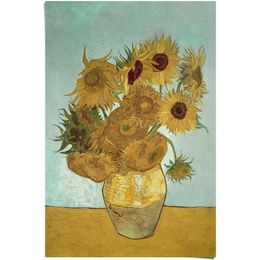 Poster Reinders, B:61cm H:91,5cm, gelb, Papier, Bilder, "Sonnenblumen Vincent van Gogh - Bl&uuml;te - Pflanze - Ber&uuml;hmtes Gem&auml;lde"
