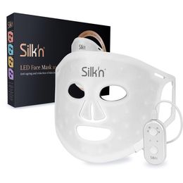 Silk'n SILK'N Kosmetikbehandlungsgerät "LED Face Mask 100", weiß, ABS, B:19,8cm H:3,35cm L:38,3cm, Mikrodermabrasionsgeräte, LED Gesichtsmaske mit 4