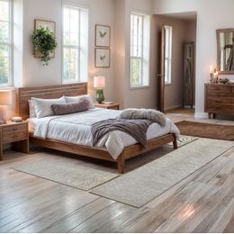 Bettumrandung OTTO HOME, H:10mm, beige, Obermaterial: 100% Wolle, Schlafzimmer, Bettumrandungen, "Odenne", handgewebter Wendeteppich, melierte Optik,