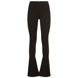 HUGO BLUE Damen Webhose "Neleria", schwarz, Gr. L, unifarben, Web, Obermaterial: 94% Baumwolle, 6% Elasthan, Hosen, mit Reißverschluss hinten