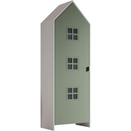 Kleiderschrank Vipack, B:57,6cm H:171,3cm T:39cm, weiß, MDF, Kinderzimmer, Schränke, "Casami, mit trendiger Optik in zeitlosem Design", variable