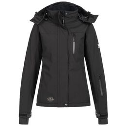 DEPROC Active Damen Softshelljacke "CHICOPEE WOMEN"schwarz, Gr. 42, 96% Polyester; 4% Elastan, Jacken, auch in Großen Größen erhältlich
