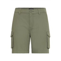 oxmo Damen Bermudas "Bermudas OXKVINNE", grün, Gr. 42, Obermaterial: 99% Baumwolle CO. 1% Elasthan EL., Hosen