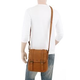 Mustang Herren Umh&auml;ngetasche "Gonesse", braun, Leder, Taschen, Handtasche, Citybag, Tragetasche