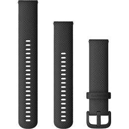 Garmin Kinder Wechselarmband "Silikon Schnellwechsel-Armband 20 mm", schwarz, Silikon, Uhrenarmbänder