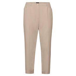 GOLDNER Damen 7/8-Hose "3/4-Hose Carla aus hochwertiger Pima-Baumwolle"beige, Gr. 54, Obermaterial: 97% Baumwolle CO (CMIA). 3% Elasthan EL., Hosen