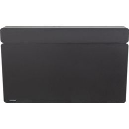 Schuhschrank SPINDER DESIGN, B:78cm H:48,3cm T:12,6cm, schwarz, Stahl, Flur, Schr&auml;nke, "LUIGI", Stahlschuhschrank mit Fach