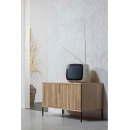 Sideboard Woood, B:100cm H:56cm T:44cm, beige, Holzwerkstoff, Wohnzimmer, Sideboards, "New Gravure, TV-Kommode, Breite 100 cm oder 150 cm", Kommode