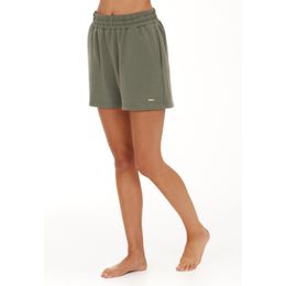 ENDURANCE ATHLECIA ATHLECIA Damen Shorts "Aya", grau, Gr. 38, unifarben, 65% Polyester, 35% Baumwolle, Hosen, mit atmungsaktiver Eigenschaft