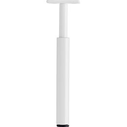 M&ouml;belfu&szlig;, H:20cm &Oslash;:2cm, wei&szlig;, HAMMEL FURNITURE, Metall, M&ouml;belf&uuml;&szlig;e, "Mistral / Mistral Kubus", Zus&auml;tzliches Bein, einstellbar, mehrere Farben, H&ouml;he: