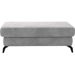 Sit & More Polsterhocker SIT & MORE, B:121cm H:45cm T:67cm, silber, 95%Polyester 5%Polyamid, Hocker, "Bolero"