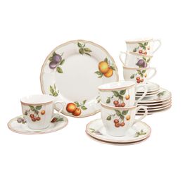 Creatable Kaffeeservice "Geschirr-Set Flora Orchard", 18 Stk., bunt, Geschirr-Sets, Service, 18 Teile, f&uuml;r 6 Personen