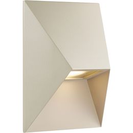 Außen-Wandleuchte Nordlux, B:15cm H:19cm L:15cm, beige, Leuchten, "Pontio", Architekturdesign, Parallelschaltung möglich, Elegante kompakte Größe