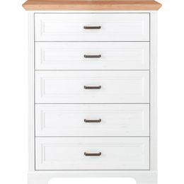 Kommode Innostyle, B:93cm H:121cm T:41cm, braun, FSC-zertifizierter Holzwerkstoff, Holzwerkstoff, Schlafzimmer, Sideboards, "Jasmin", mit 5
