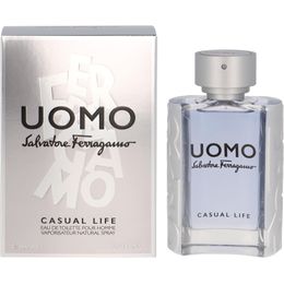Herren Eau de Toilette "UOMO Casual Life", 100ml, blau, Salvatore Ferragamo, Parf&uuml;ms, mit maskulinem Akzent