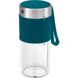 WMF Smoothie-Maker "KÜCHENminis Mix on the Go", B:9cm H:18,5cm T:8,2cm, blau, Zerkleinerer, tragbar, wiederaufladbar, 300 ml, 50 W, langlebiger Akku,