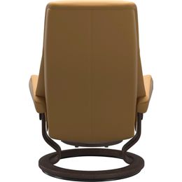 Relaxsessel stressless, B:82cm H:108cm T:81cm, gelb, Wohnzimmer, Sessel, "View", mit Classic Base, Gr&ouml;&szlig;e M,Gestell Wenge