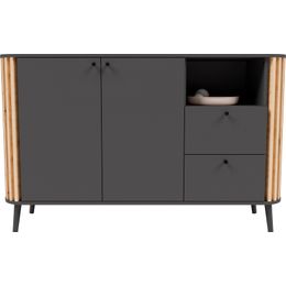 Sideboard Inosign, B:138cm H:88cm T:40cm, grau, FSC-zertifizierter Holzwerkstoff, Wohnzimmer, Sideboards, "Stavanger, Breite 138cm,