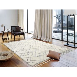 Teppich, B:160cm H:12mm L:230cm, beige, Gallery M BRANDED BY MUSTERRING, Polyester, Polypropylen (PP), Wohnzimmer, Teppiche, "BOHO"