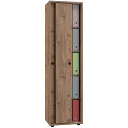 Aktenschrank Vcm, B:49cm H:168cm T:38cmhonig, eiche, Obermaterial: 100% Holz Wood., Büro, Schränke, "Vcm Büroschrank mit 5 Fächern moderner