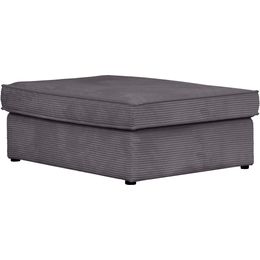 Polsterhocker OTTO HOME, B:130cm H:75cm, grau, 100% Polyester, Hocker, "Enid", einzeln stellbar oder als Teil eines Modulsofas, fester Sitzkomfort