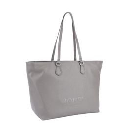 JOOP! JOOP JEANS Damen Shopper "lettera 1.0 shopper lhz", grau, Lederimitat, Taschen, Hobo Schultertasche Henkeltasche Tasche Damen