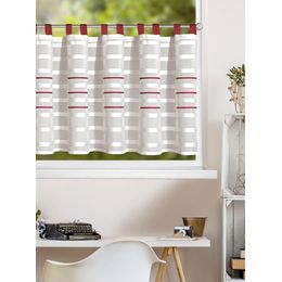 Panneaux HOMING, B:140cm H:50cm, rot, Polyester, Gardinen, "Linea", Fertigschal