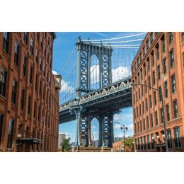 papermoon Fototapete "Brooklyn Dumbo Area", B/L: 4m x 2,6m, Bahnen: 8 Stk., bunt, Tapeten