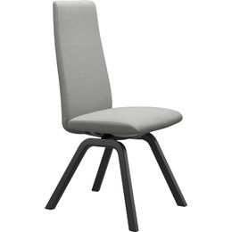 Polsterstuhl stressless, B:49cm H:105cm T:60cm, grau, Microfaser DINAMICA (88% Polyester, 12% Polyurethan), Esszimmer, Stühle, "Laurel", High Back,
