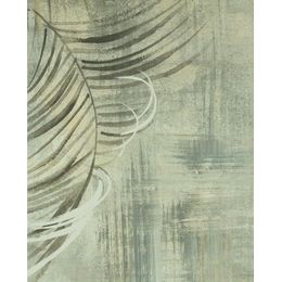Bild Komar, B:40cm H:50cm, gr&uuml;n, Holz, Papier, Wohnzimmer, Bilder, "Palmier Nipa", Wandbild zur Dekoration - ohne Rahmen