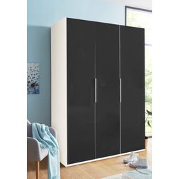 Kleiderschrank wimex, B:150cm H:236cm T:58cm, wei&szlig;, Schlafzimmer, Schr&auml;nke, "Level by fresh to go", T&uuml;ren vollfl&auml;chig mit farbigem Glas