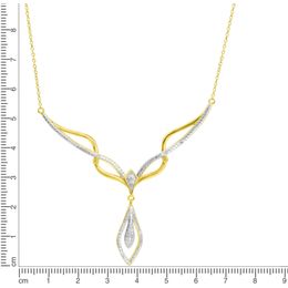 Firetti Damen Kette mit Anh&auml;nger "Schmuck Geschenk Silber 925 Halsschmuck Halskette Statement Tropfen", 0,08, Diamanten Silber 925 (Sterlingsilber),