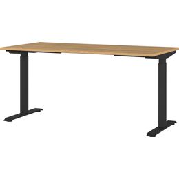 Schreibtisch Germania, B:160cm H:120cm T:80cm, schwarz, B&uuml;ro, Tische, "GW-Agenda elektrisch h&ouml;henverstellbar (72-120 cm)", mit Memory-Funktion &