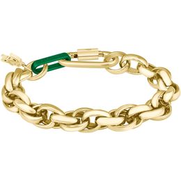 Lacoste Damen Armkette "AUDACIA", 19cm, Aluminium Edelstahl, gold, Aluminium, Edelstahl, Armb&auml;nder